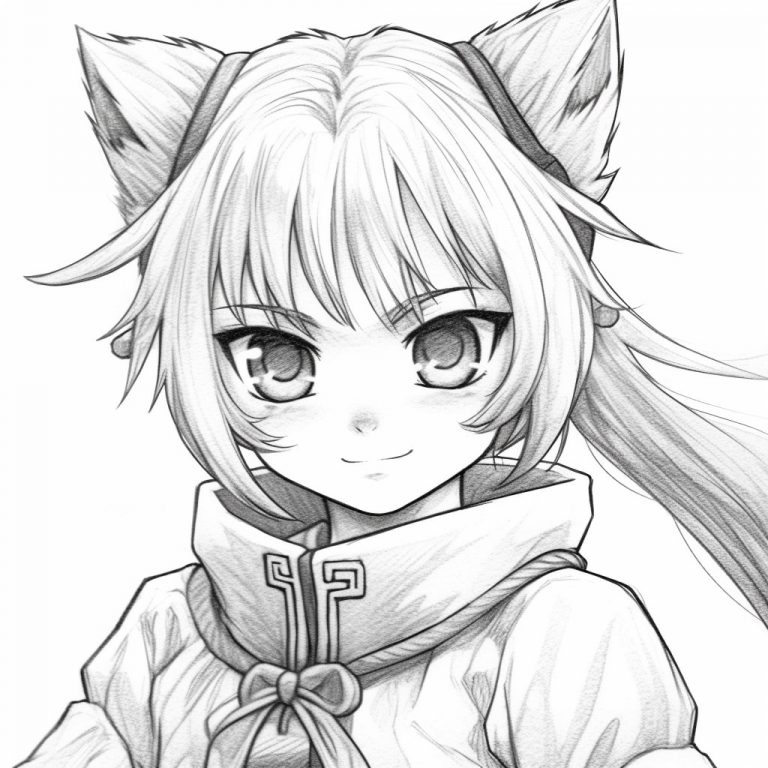 Cute Anime Color Pages (Free and Printable)