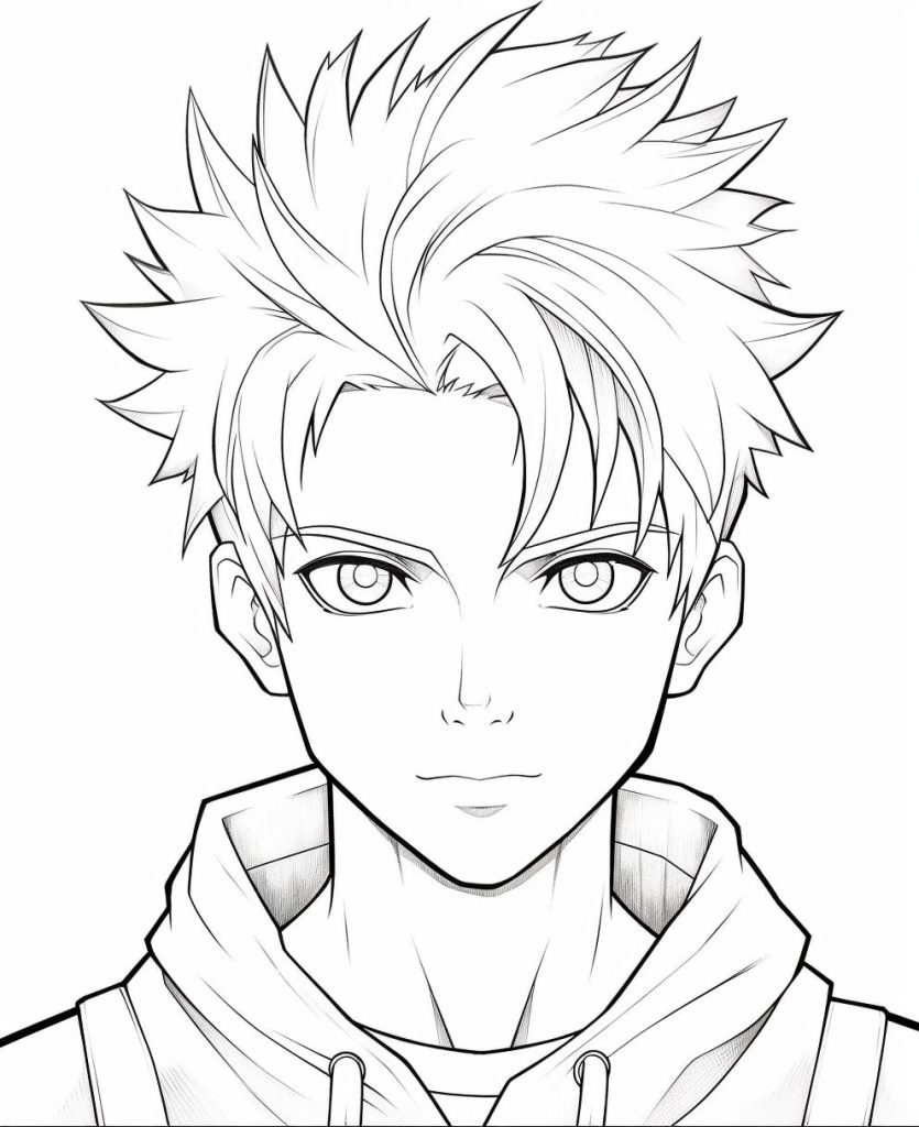 Cute Anime Color Pages (Free and Printable)