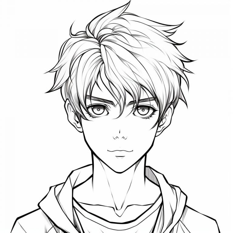 Cute Anime Color Pages (Free and Printable)