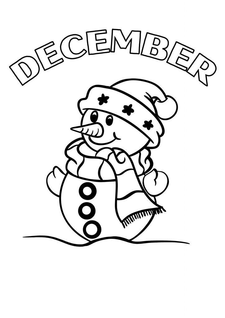 December Color Sheets (Free & Printable)