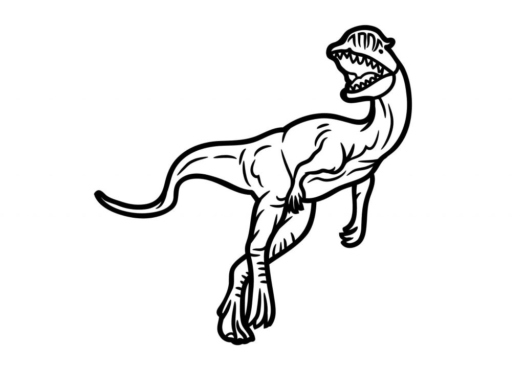 Dilophosaurus pictures to color (Free + Printable)
