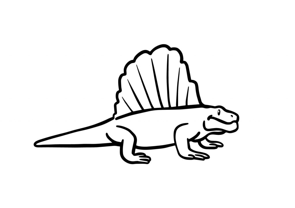 Dimetrodon pictures to color (Free + Printable)