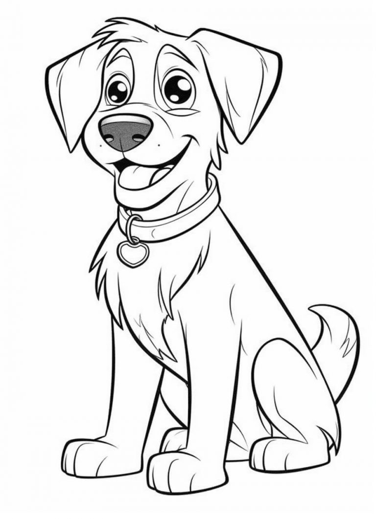 Dog Color Sheets (Free & Printable)