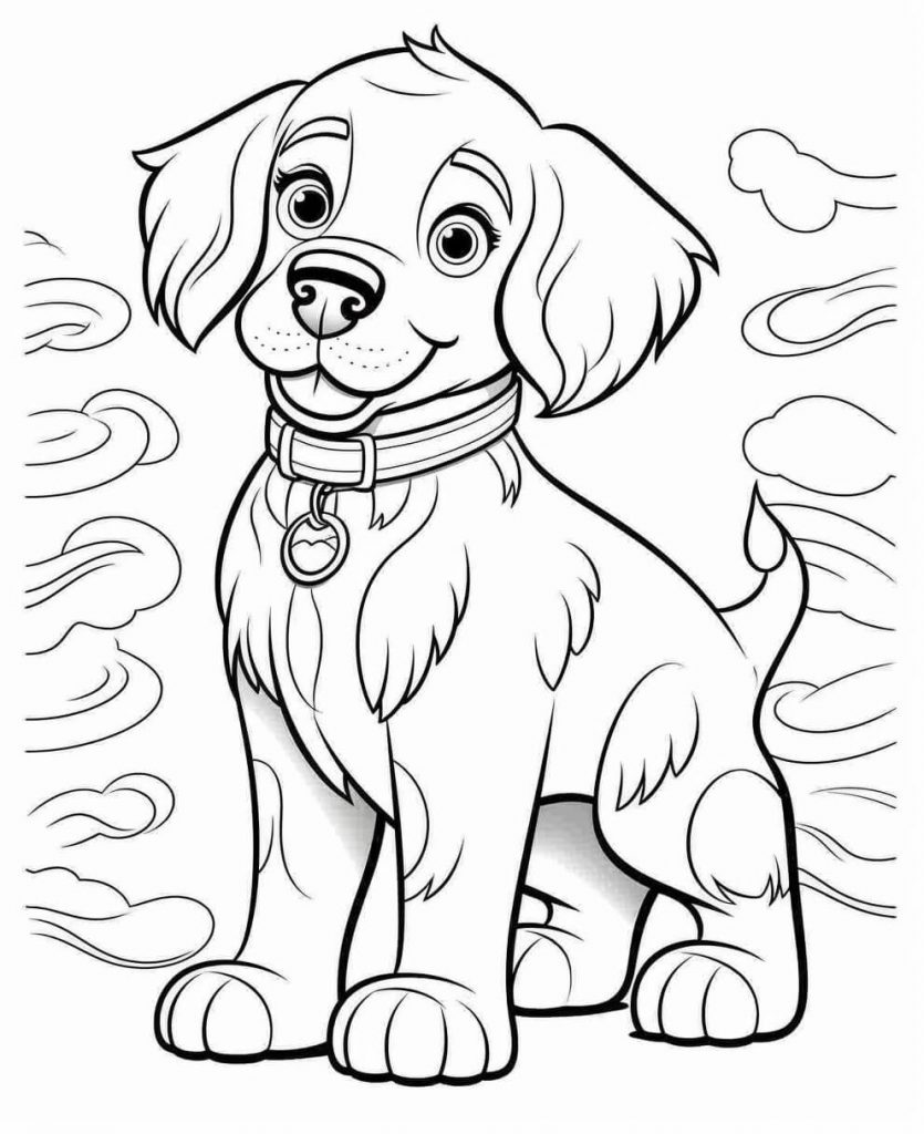 Dog Color Sheets (Free & Printable)