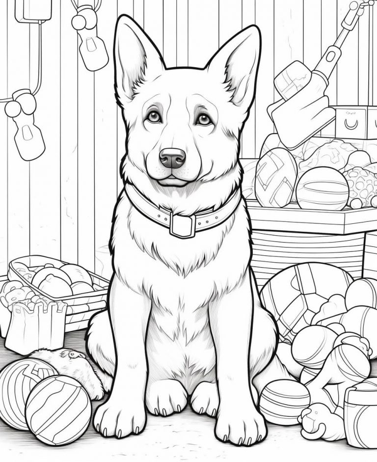 Dog Color Sheets (Free & Printable)