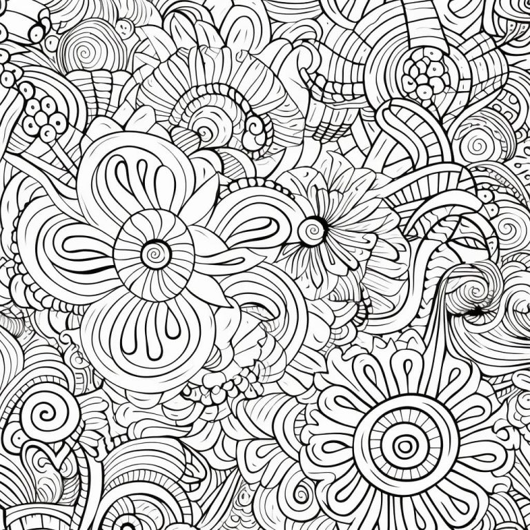 Doodle Color Sheets (Free + Printable)