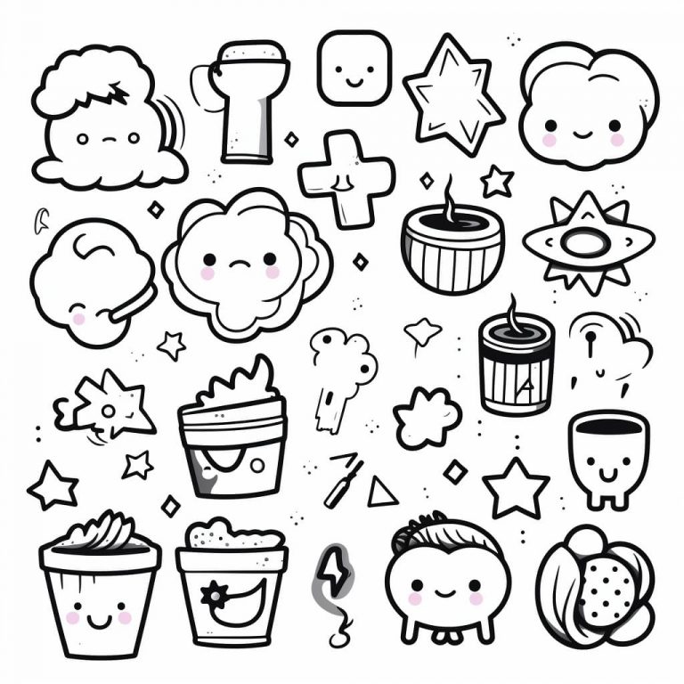 Doodle Color Sheets (Free + Printable)