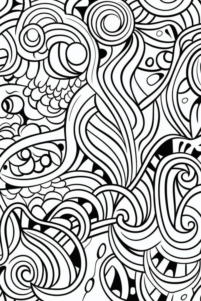 Doodle Color Sheets (Free + Printable)