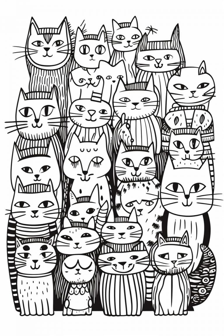 Doodle Color Sheets (Free + Printable)