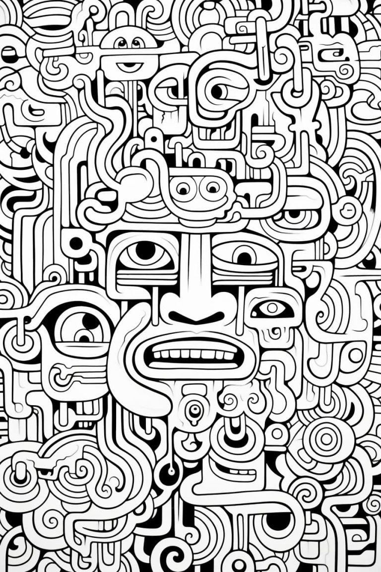 Doodle Color Sheets (Free + Printable)