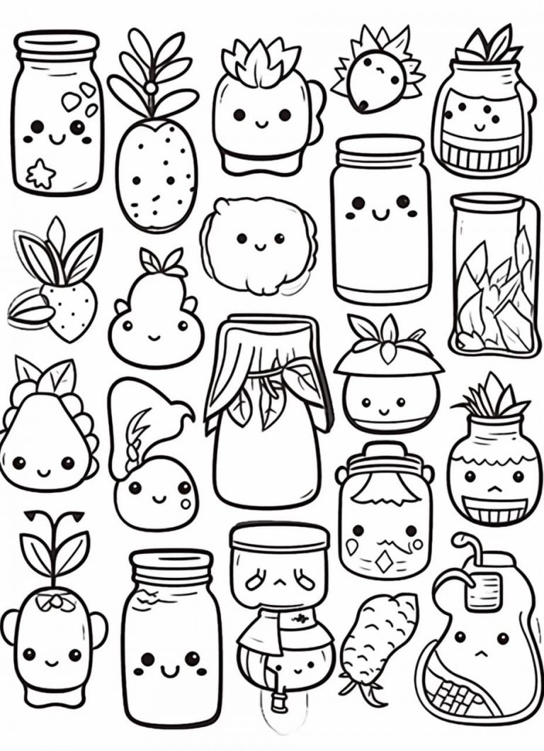 Doodle Color Sheets (Free + Printable)