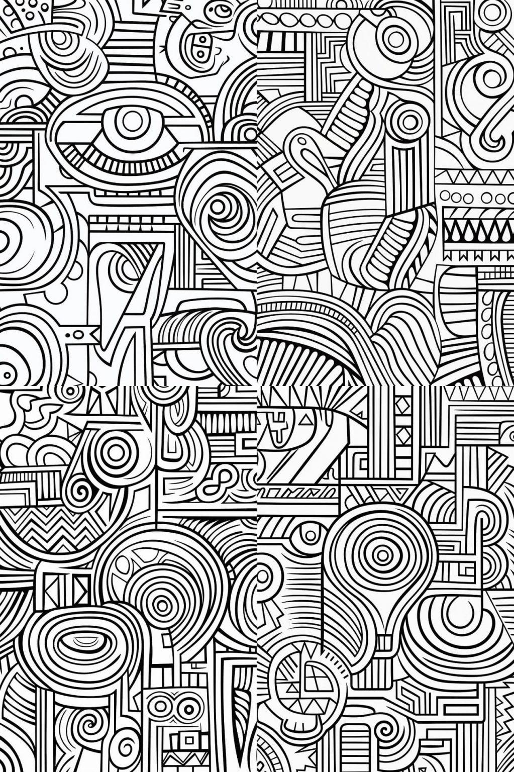 Doodle Color Sheets (Free + Printable)