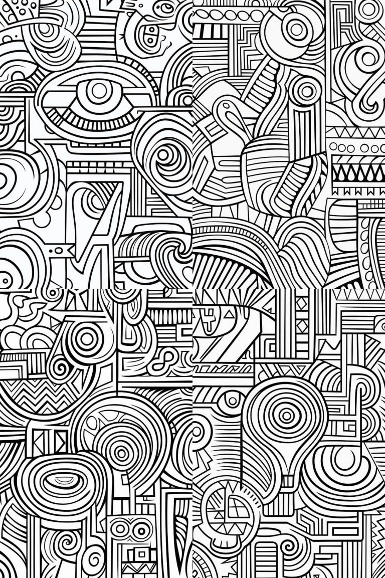 Doodle Color Sheets (Free + Printable)