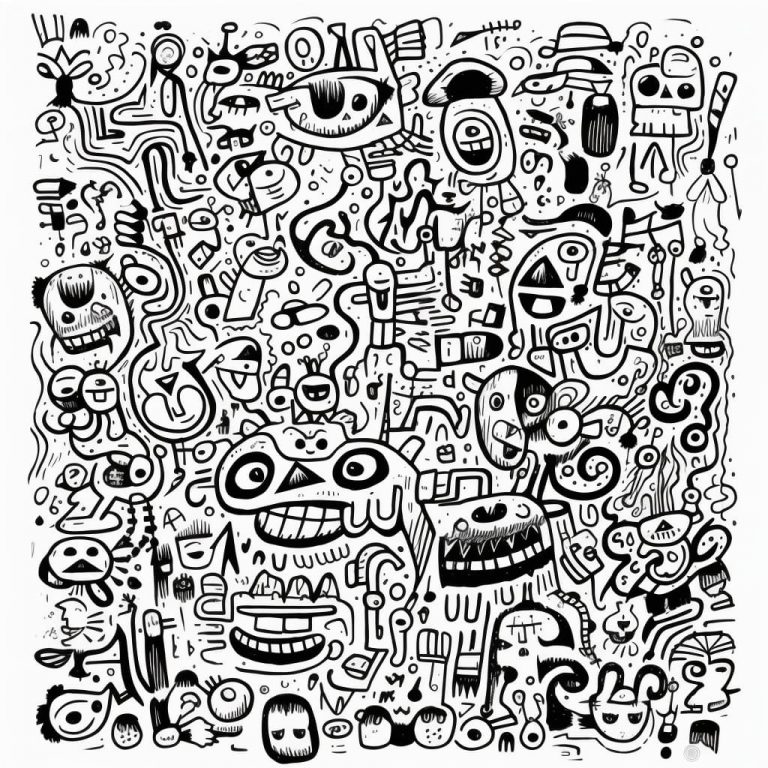 Doodle Color Sheets (Free + Printable)