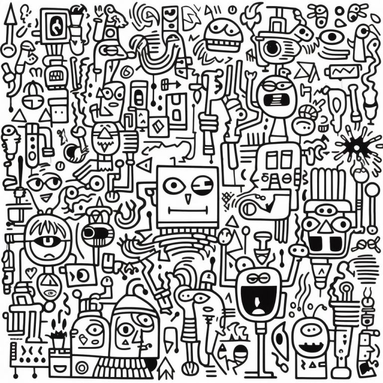 Doodle Color Sheets (Free + Printable)