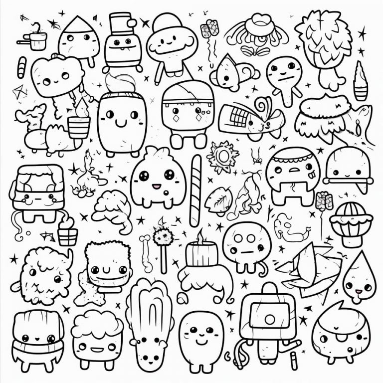 Doodle Color Sheets (Free + Printable)