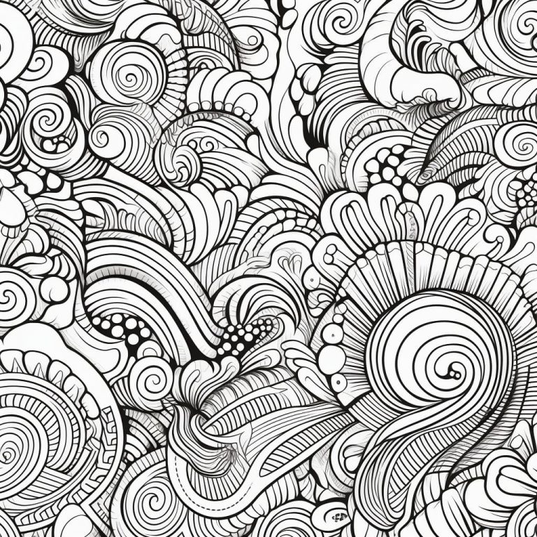 Doodle Color Sheets (Free + Printable)