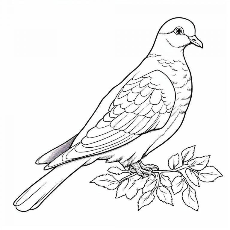 Paloma | Dibujos para imprimir y colorear (gratis) - Kokoprint.com
