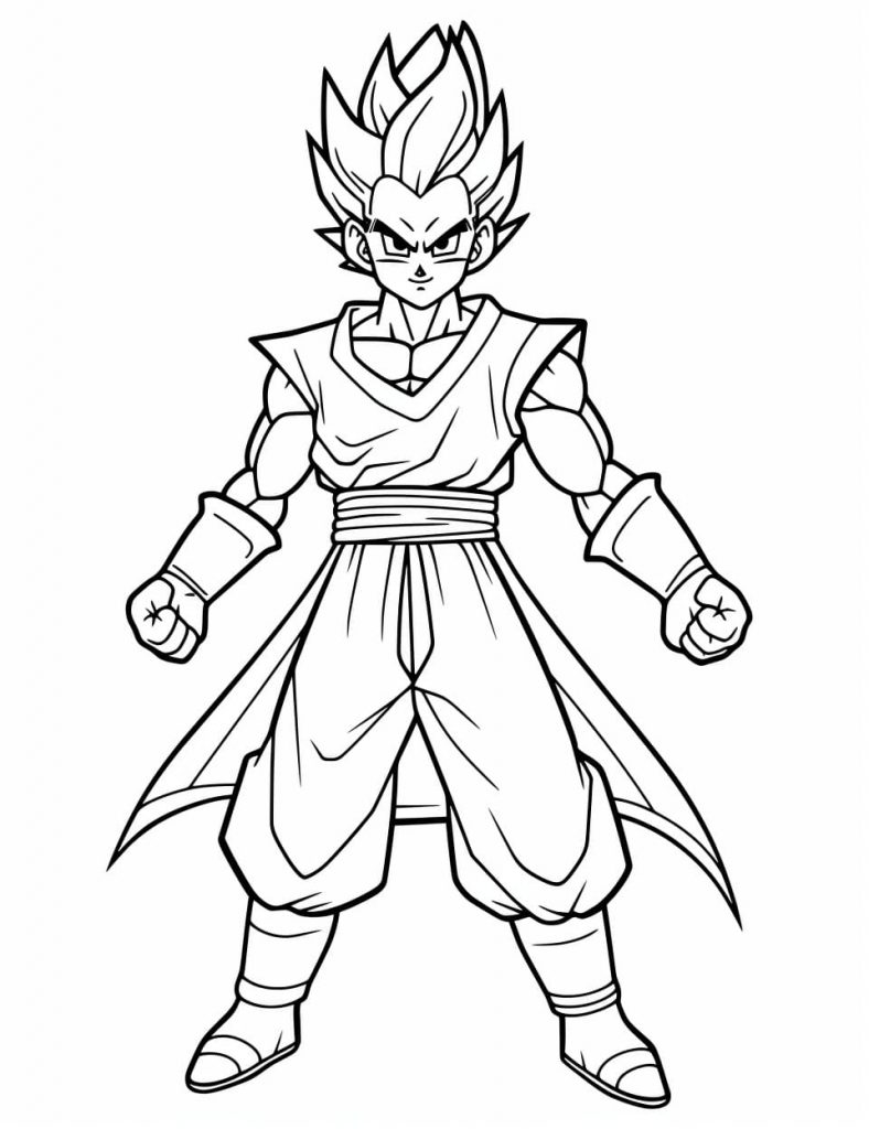Dragon Ball Z Color Sheets (Free + Printable)