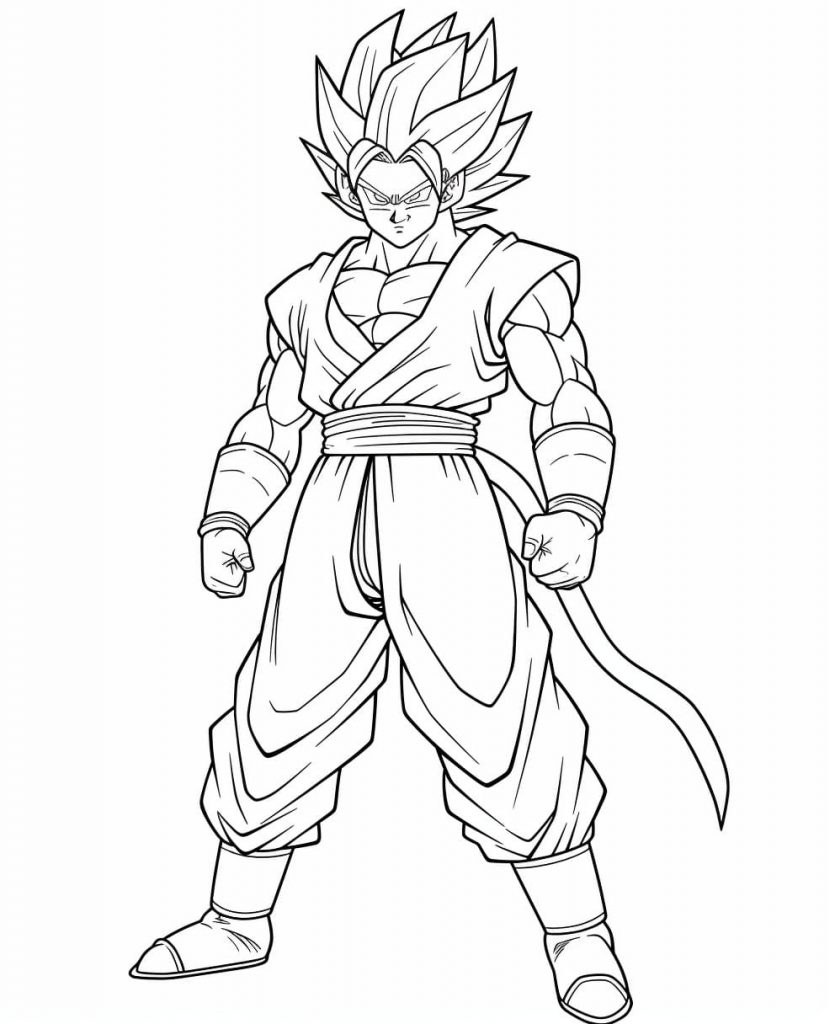 Dragon Ball Z Color Sheets (Free + Printable)