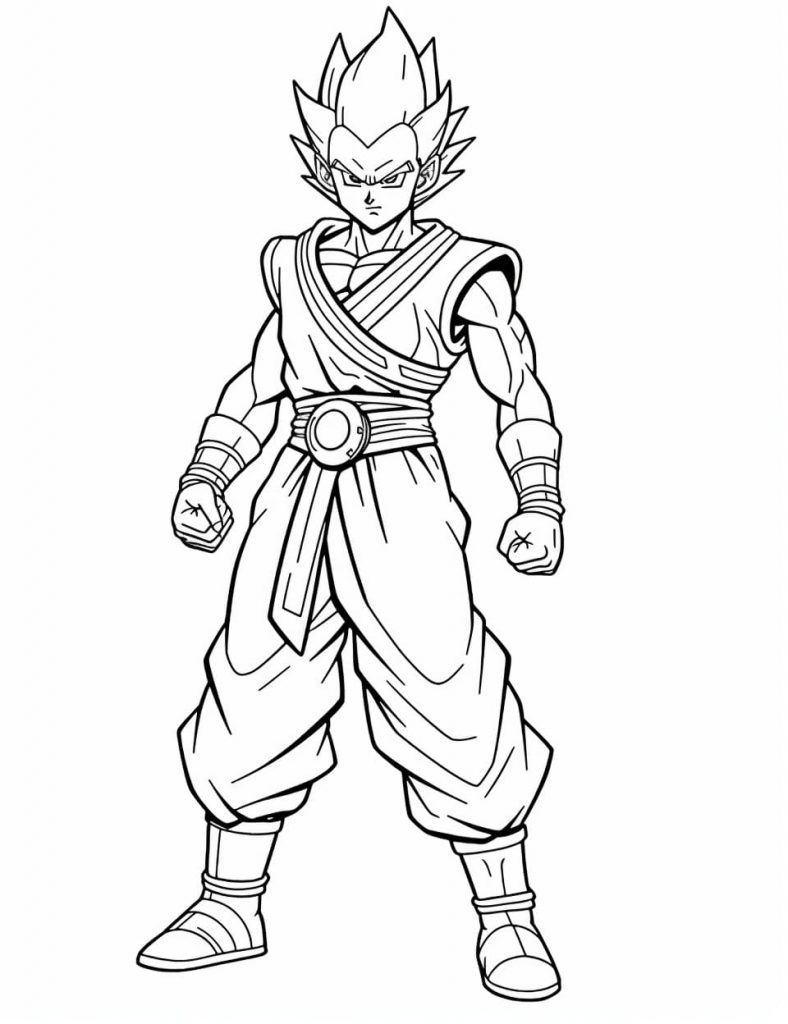 Dragon Ball Z Color Sheets (Free + Printable)