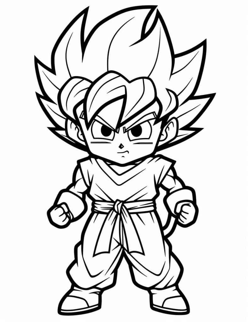 Dragon Ball Z Color Sheets (Free + Printable)