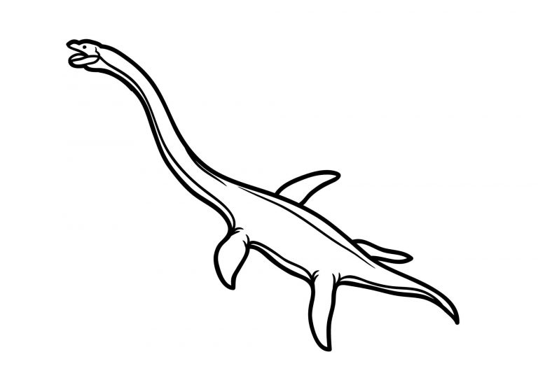 Elasmosaurus pictures to color (Free + Printable)