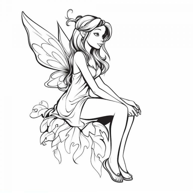 Fairy Color Sheets (Free & Printable) | Kokoprint.com