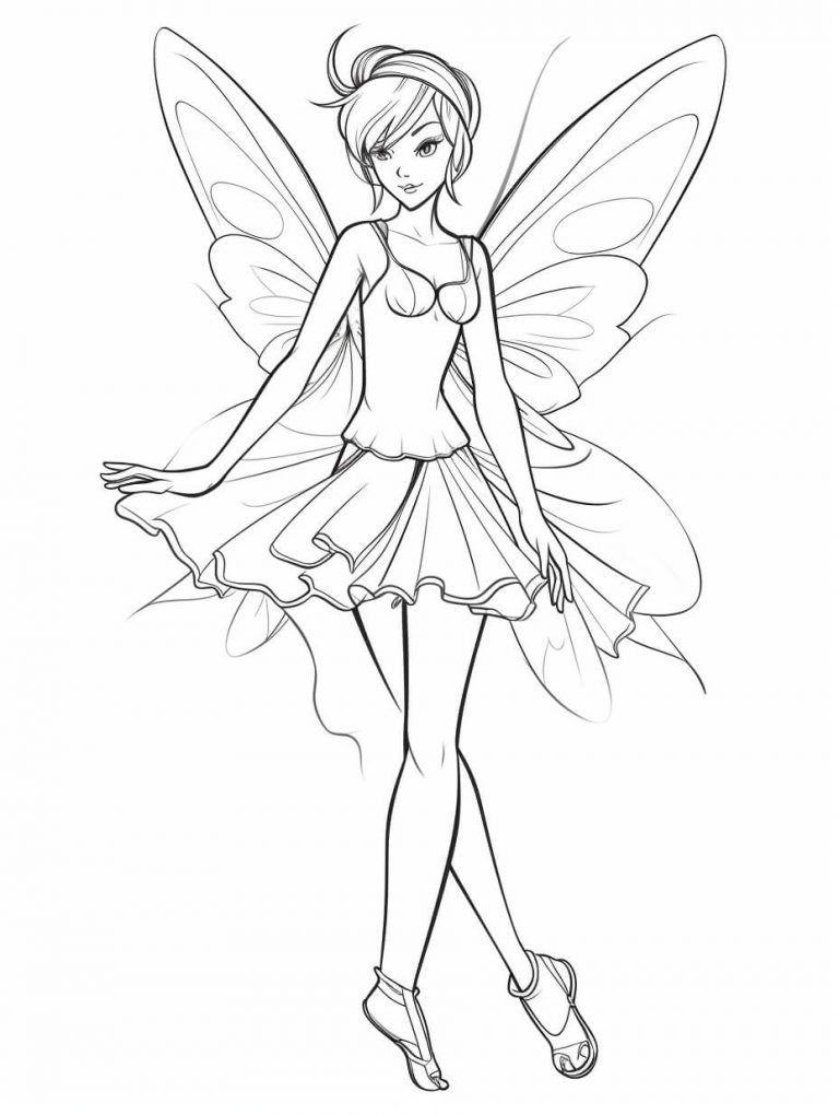 Fairy Color Sheets (Free & Printable) | Kokoprint.com