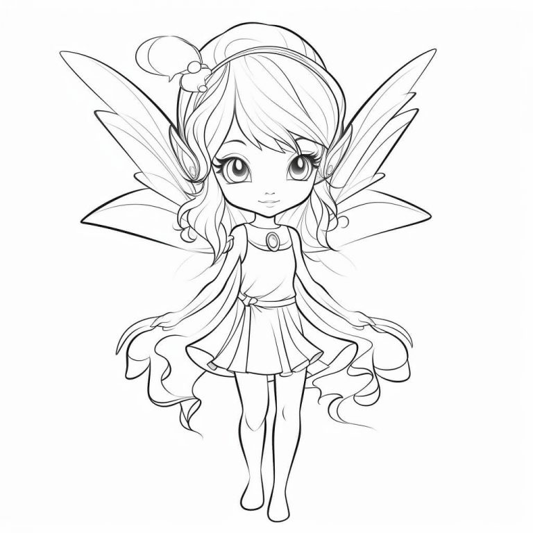 Fairy Color Sheets (Free & Printable) | Kokoprint.com