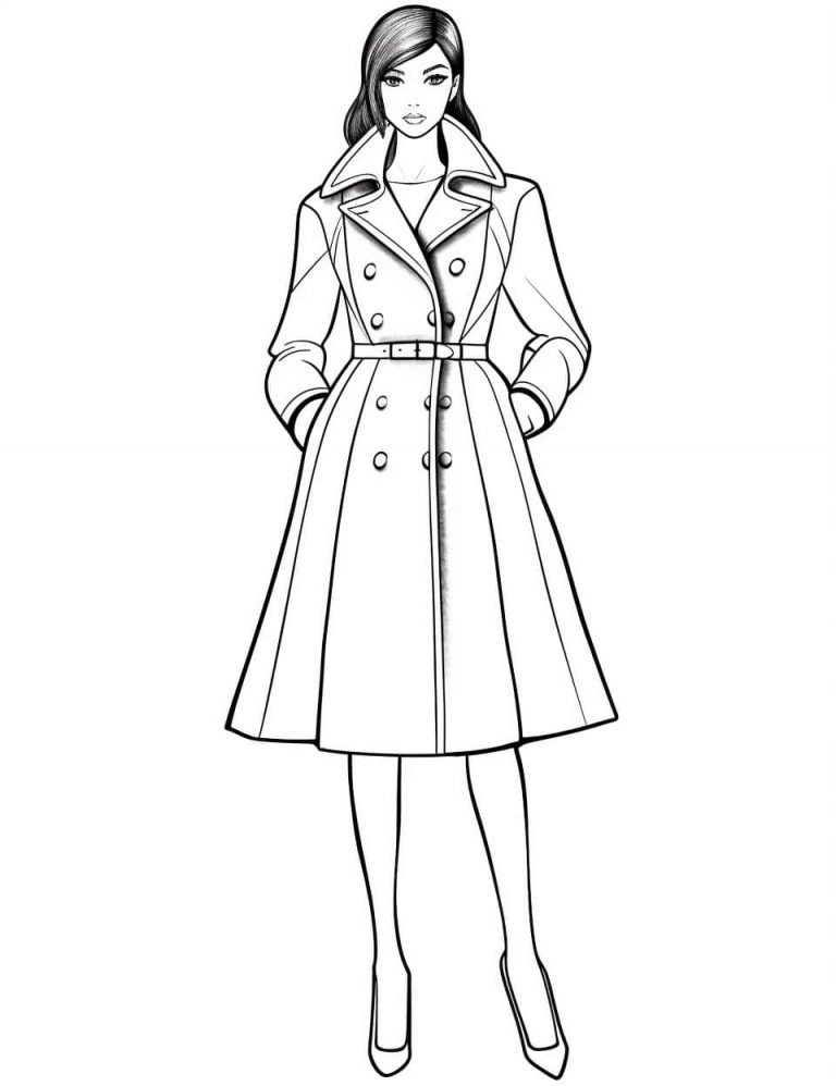 Fashion Coloring Sheet (Free + Printable)