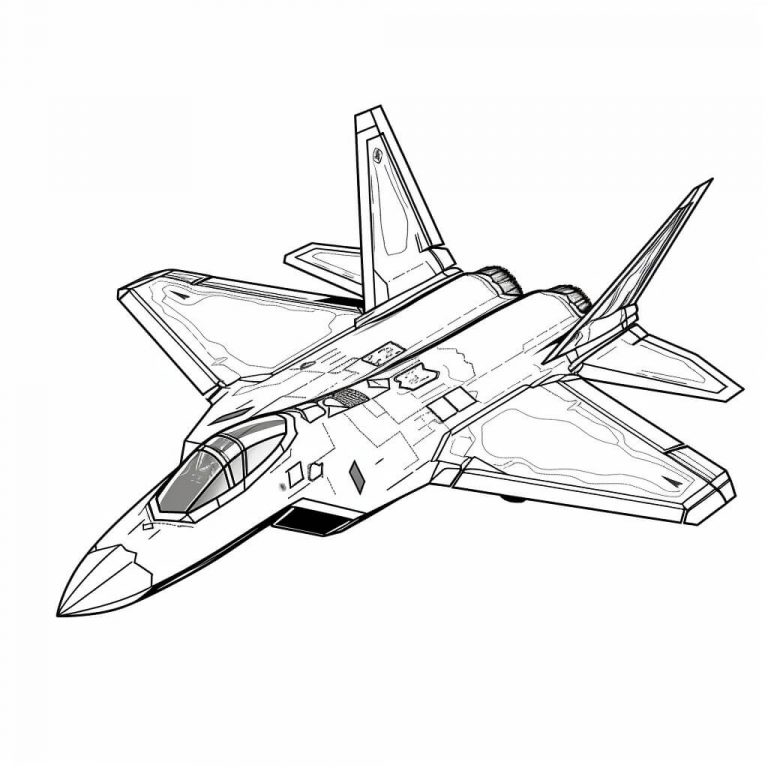 Fighter Jet Color Sheets (Free & Printable)