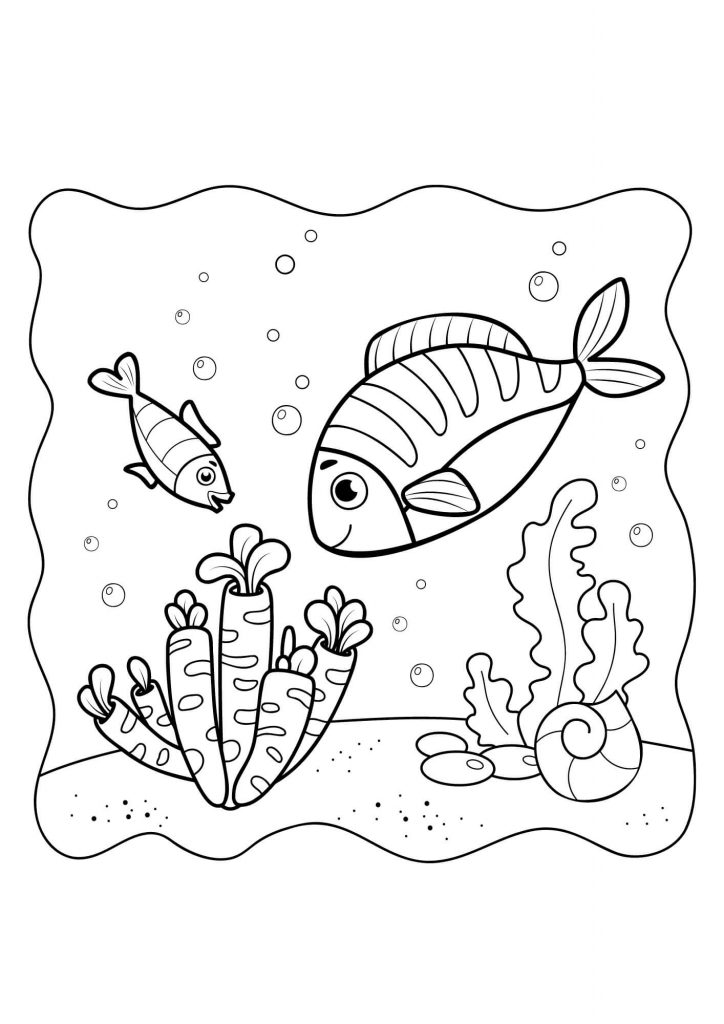 Fish Color Sheets (Free & Printable) | Kokoprint.com