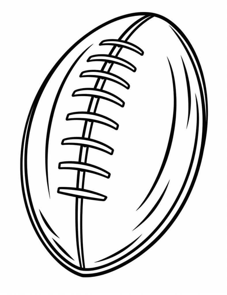 Football Color Sheet (Free & Printable) | Kokoprint.com