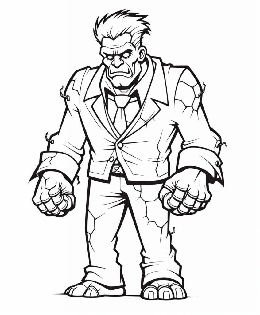 Frankenstein Color Sheets (Free & Printable)