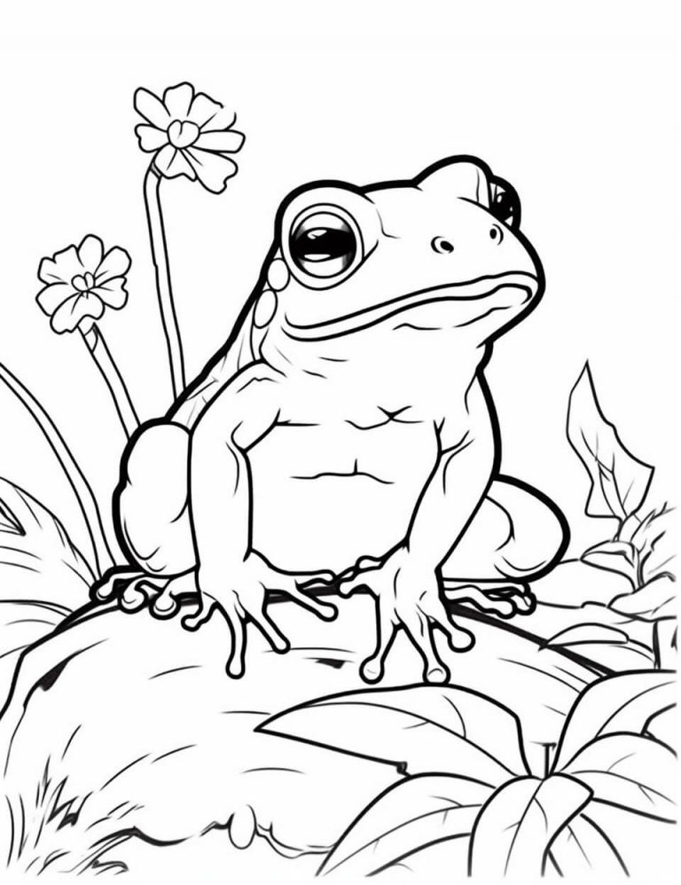 Frog Color Sheets (Free & Printable)