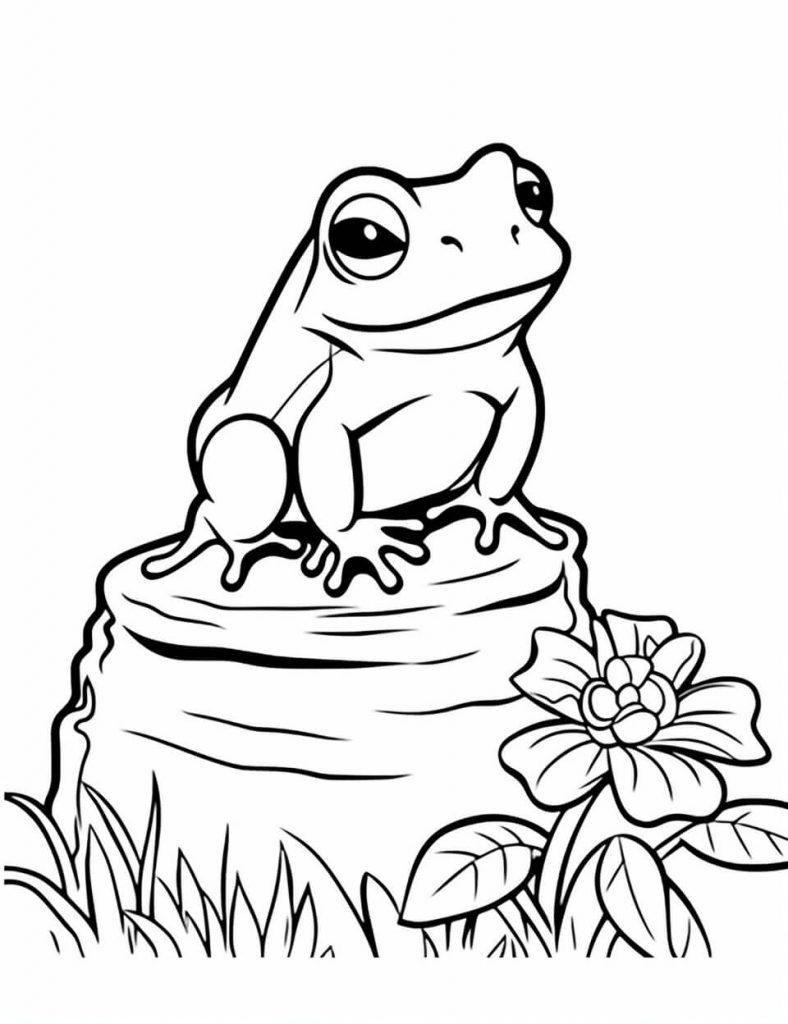 Frog Color Sheets (Free & Printable)