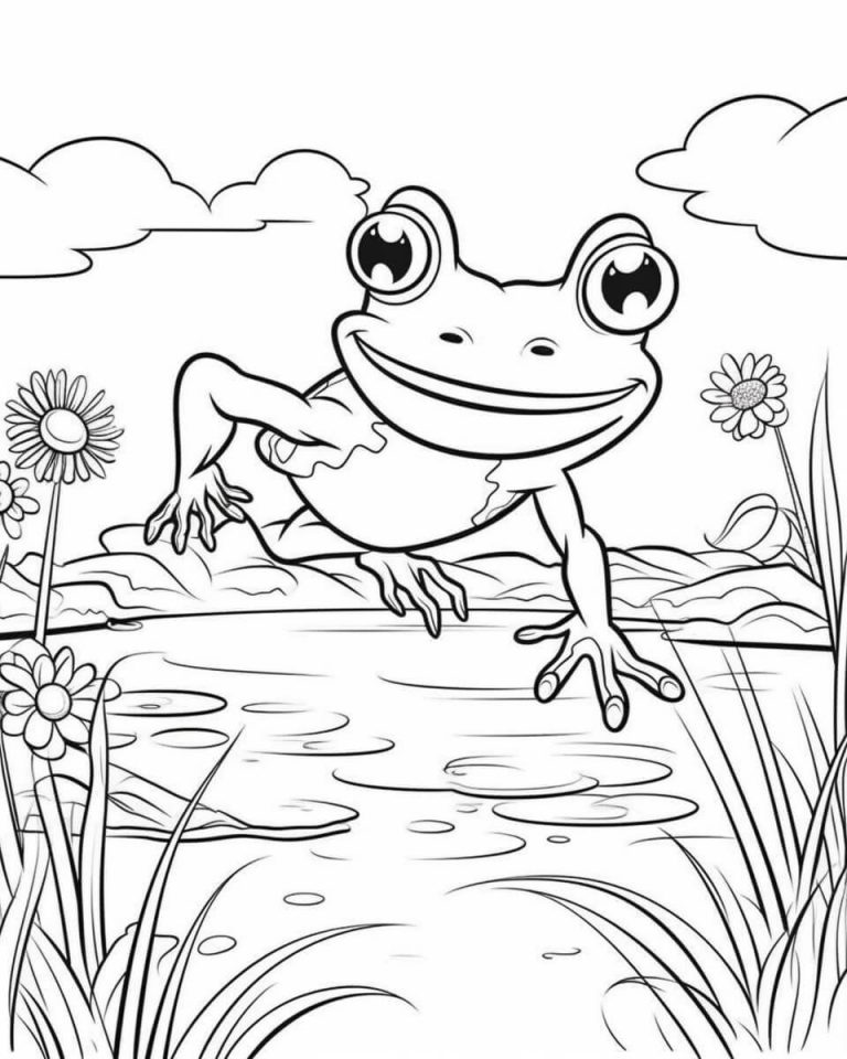 Frog Color Sheets (Free & Printable)