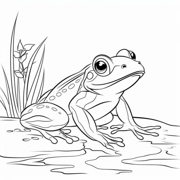 Frog Color Sheets (Free & Printable)