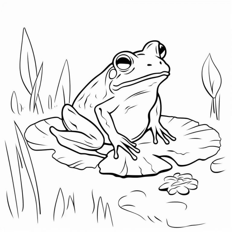 Frog Color Sheets (Free & Printable)