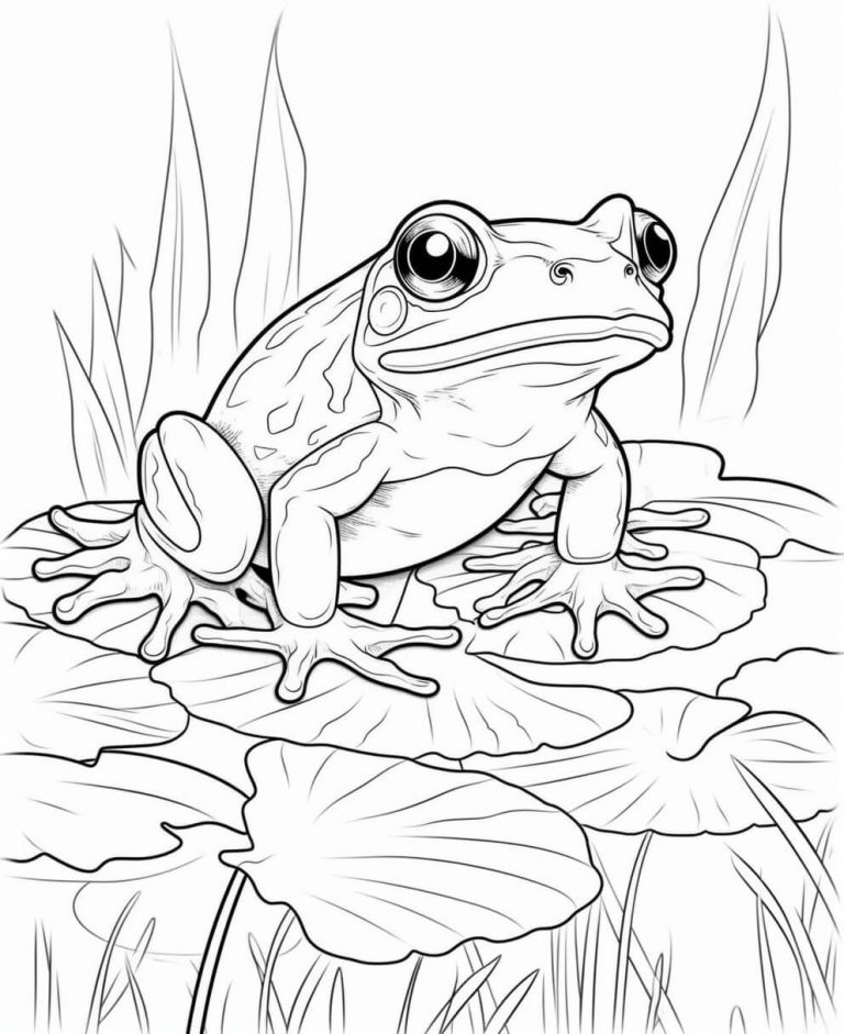 Frog Color Sheets (Free & Printable)