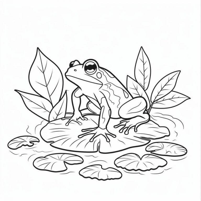 Frog Color Sheets (Free & Printable)