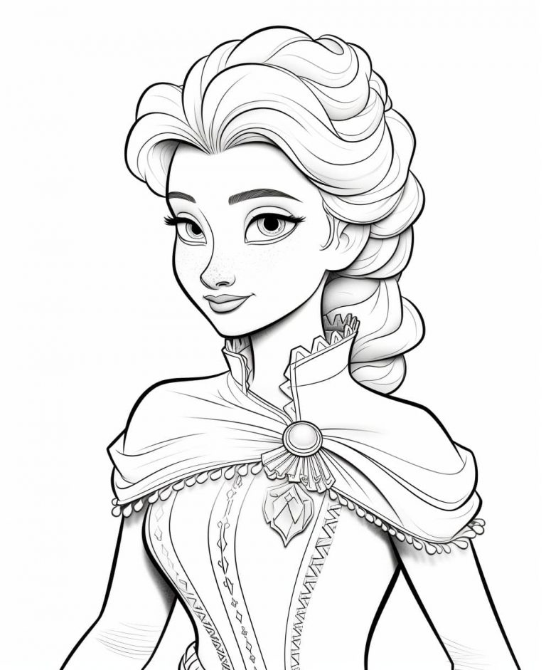 Frozen Color Sheets (Free & Printable)