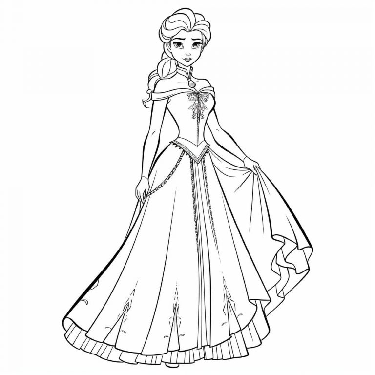 Frozen Color Sheets (Free & Printable)