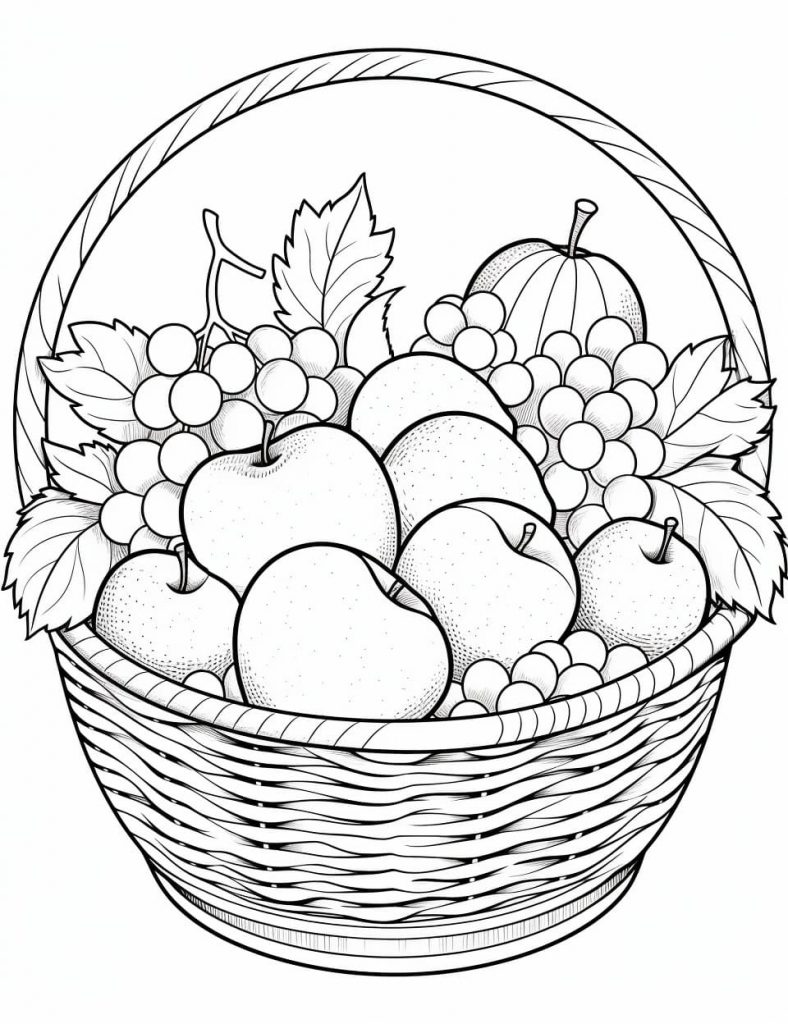 Fruits Color Sheet (Free + Printable) | Kokoprint.com