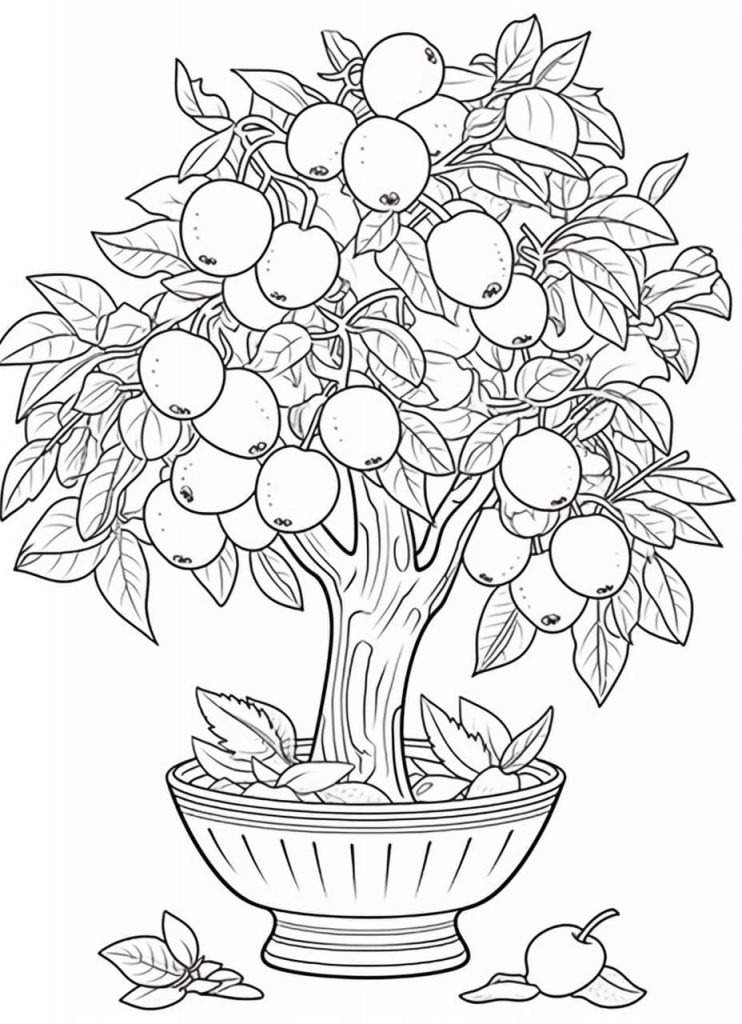 Fruits Color Sheet (Free + Printable) | Kokoprint.com