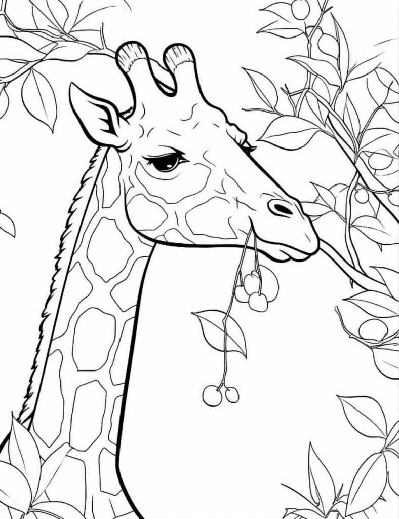 Giraffe Coloring Sheets (Free & Printable)