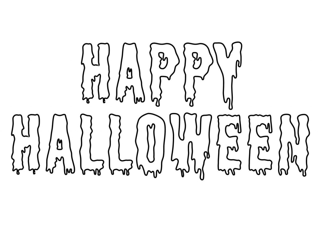 Happy Halloween Coloring Pictures (Free to print)
