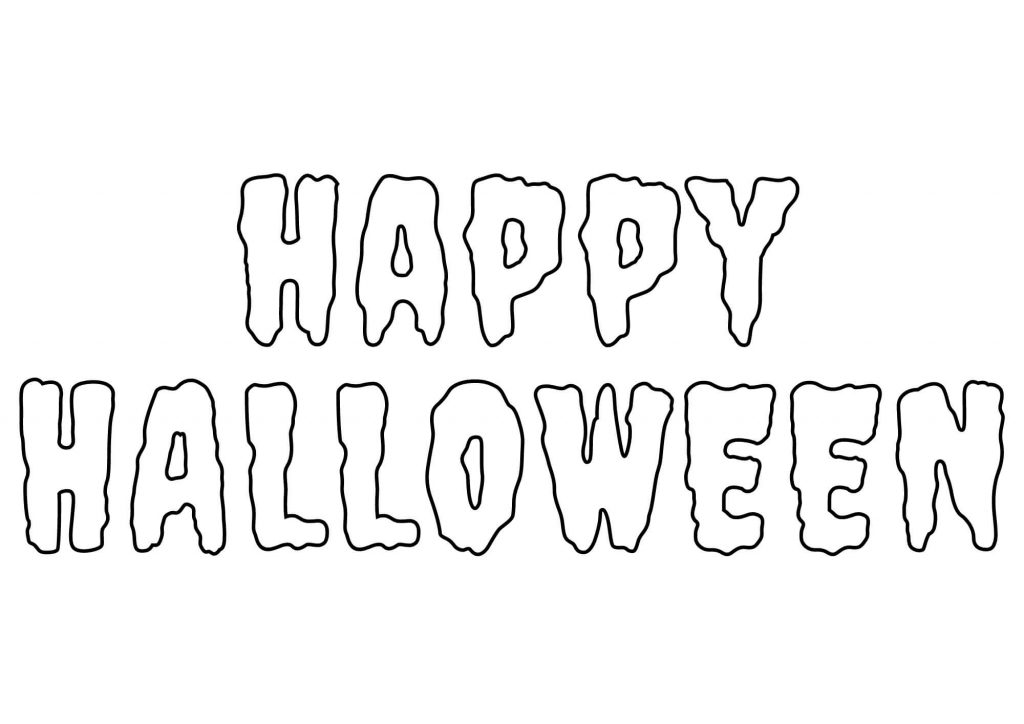 Happy Halloween Coloring Pictures (Free to print)