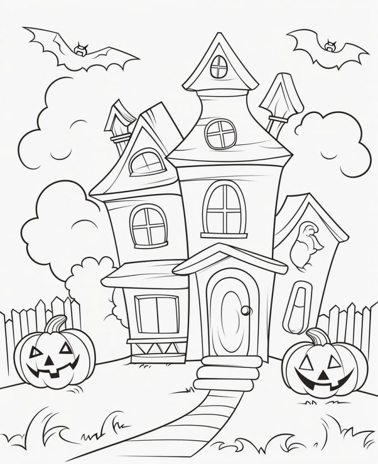 Haunted Mansion Color Sheets (Free + Printable)